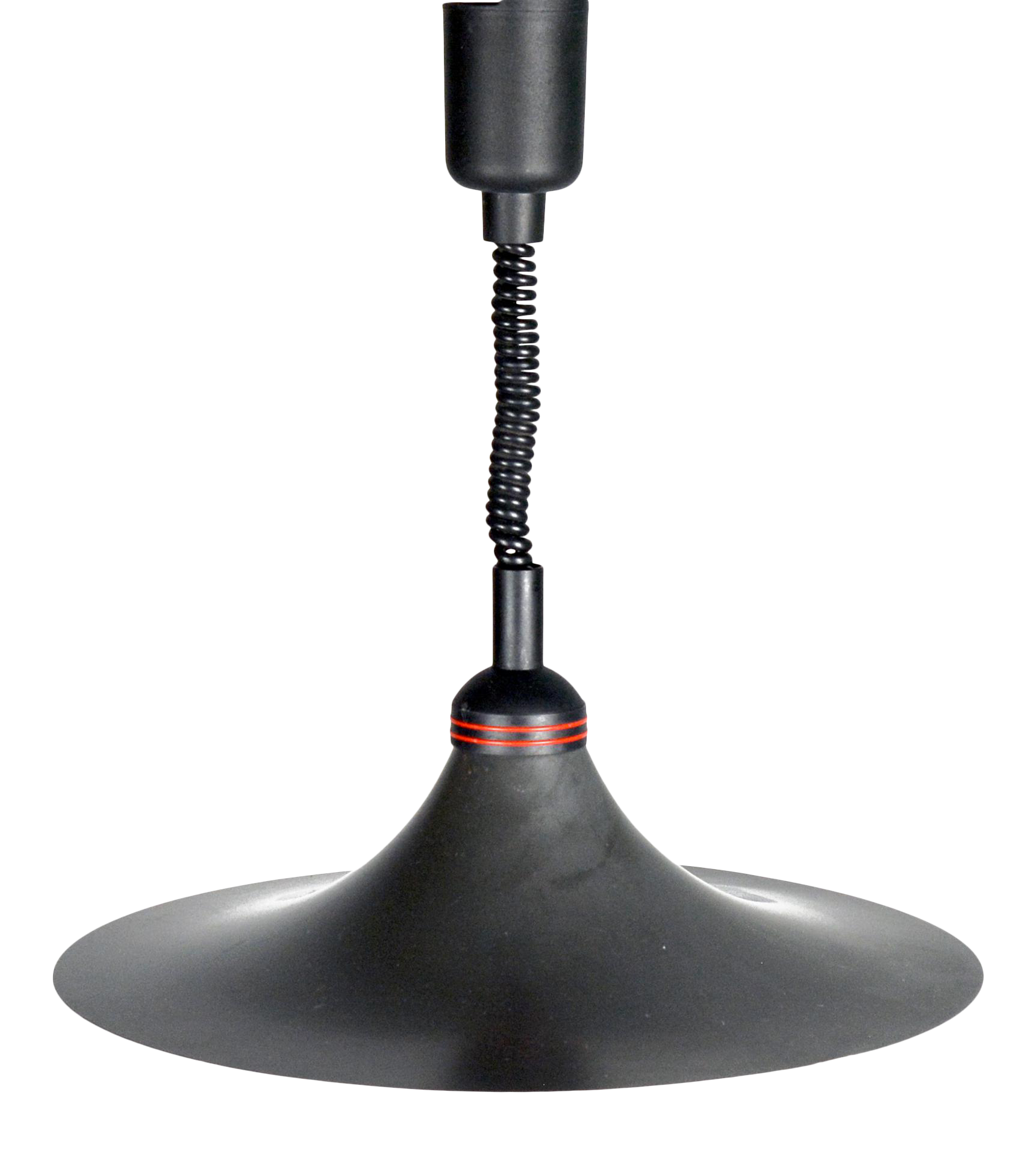 1980s Black Pendant Lamp Kromer Leuchten, Germany | Chairish