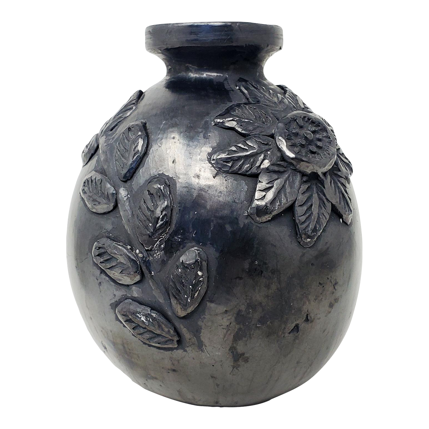 Vintage Dona Rosa Barro Negro Black Clay Vase 5.5" Tall - Sb Coyotepec ...