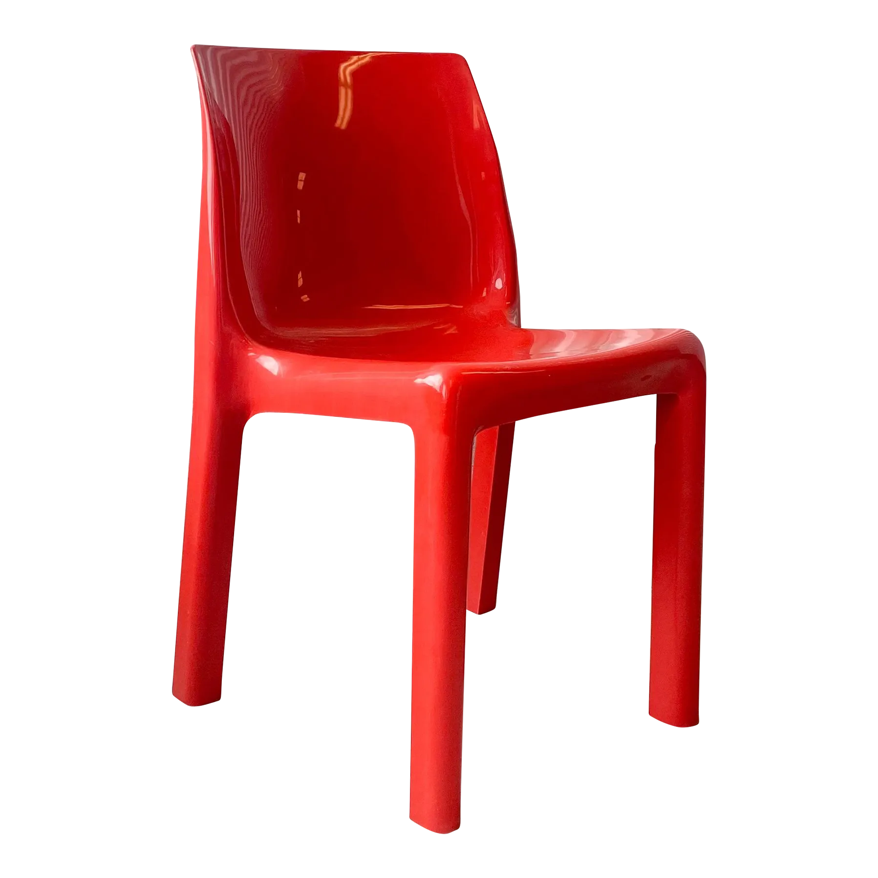 Magistretti Selene Style Molded Plastic Chair by Polyform | Chairish