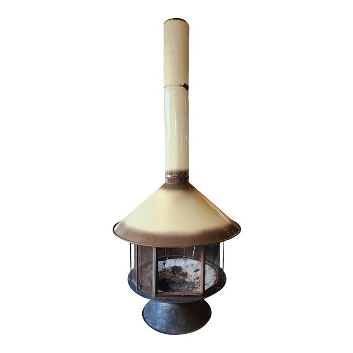 Mid-Century Malm Imperial Carousel Cone Fireplace | Chairish