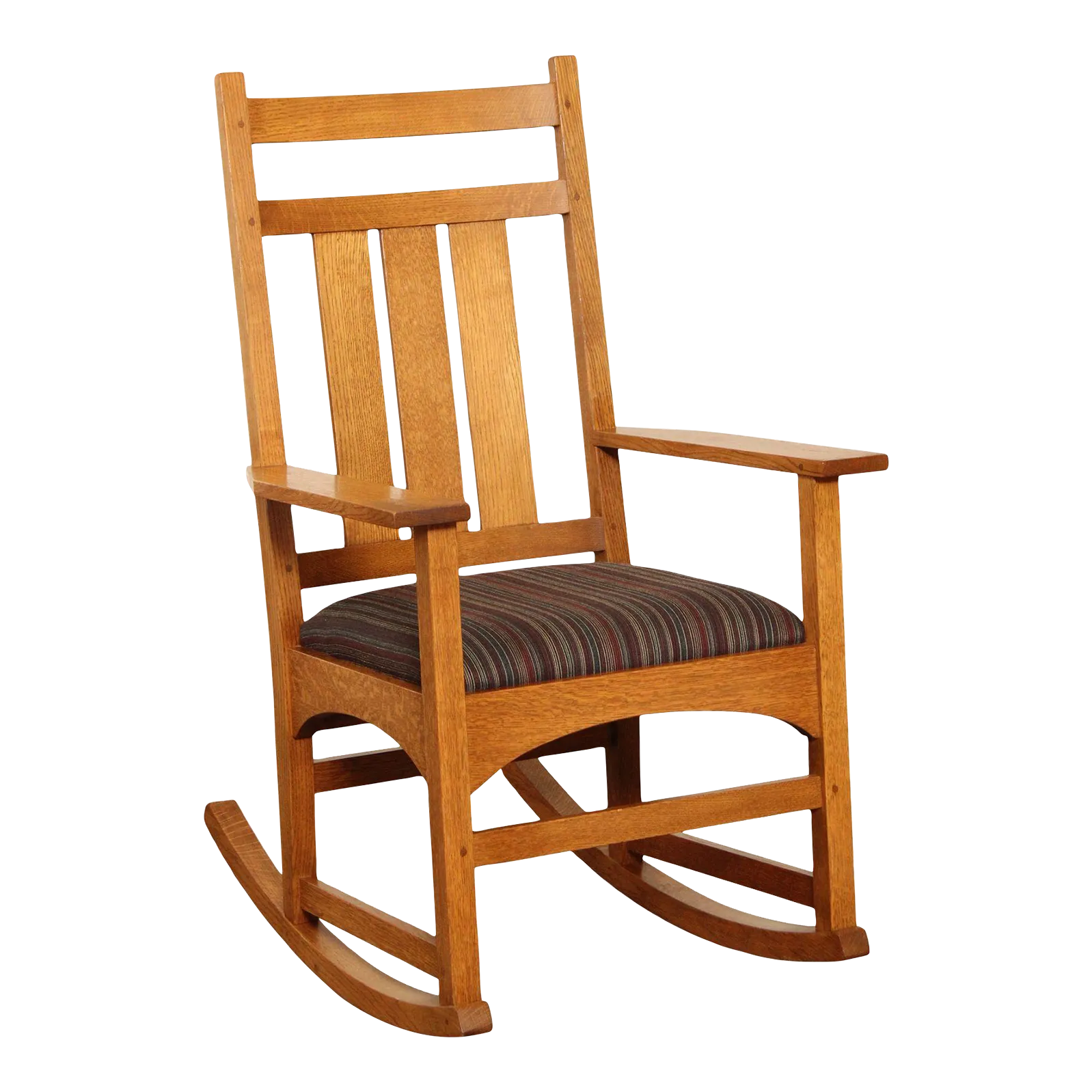 Stickley Mission Collection Harvey Ellis Oak Rocking Chair | Chairish