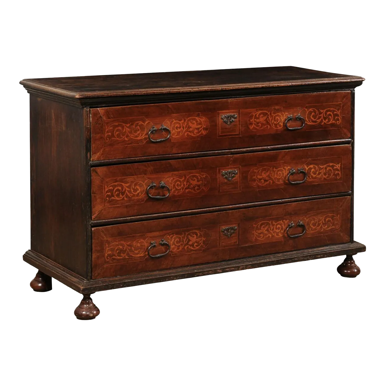 18th Century Italian Chest with Orig. Hardware | Chairish