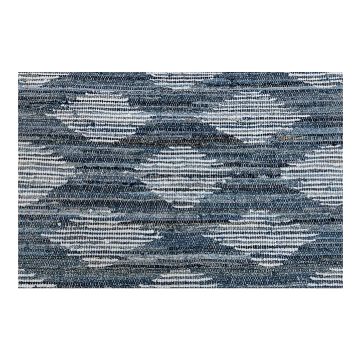 Bohemian Cotton Handmade Denim Blue White Rug, Nordic Scandi Rugs 3x5 ...