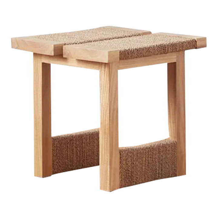 Textura Woven Side Table in Natural | Chairish