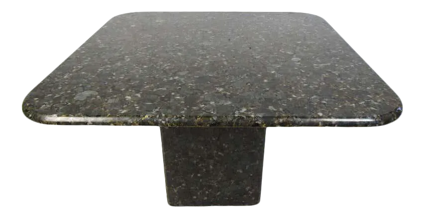 Granite Square Outdoor Dining Table | Chairish