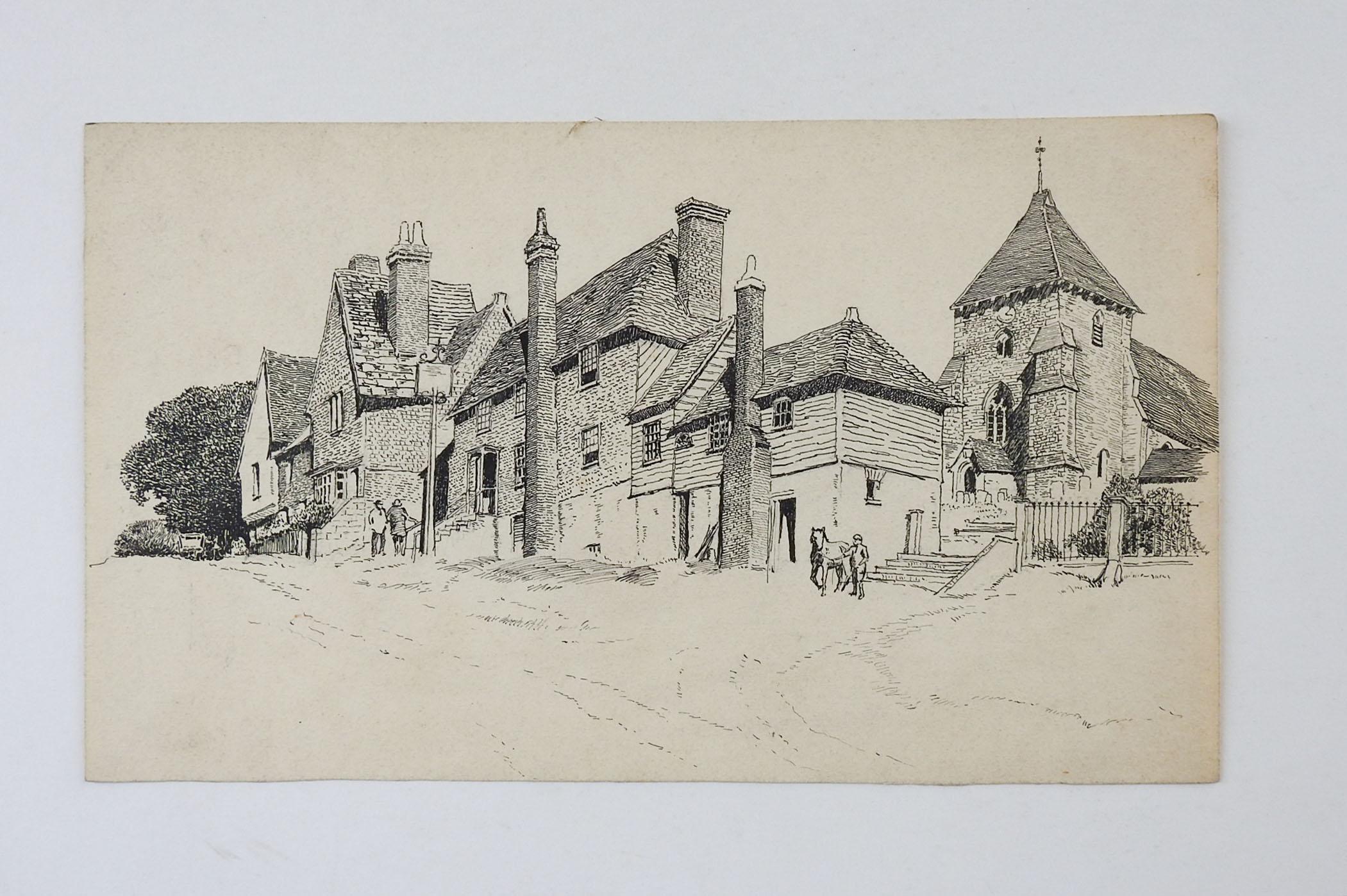 Antique Street Sign Drawing