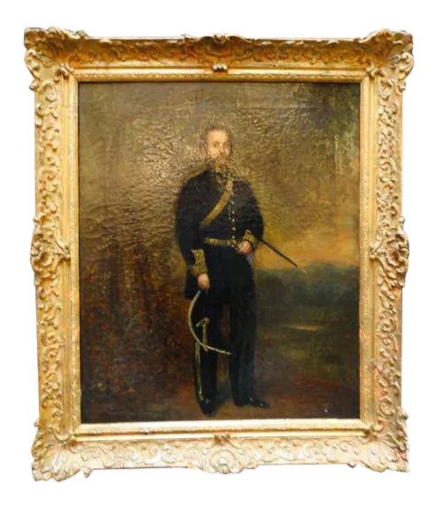 Alexander Melville Portrait of a Mexican Officer C 1865 | Chairish
