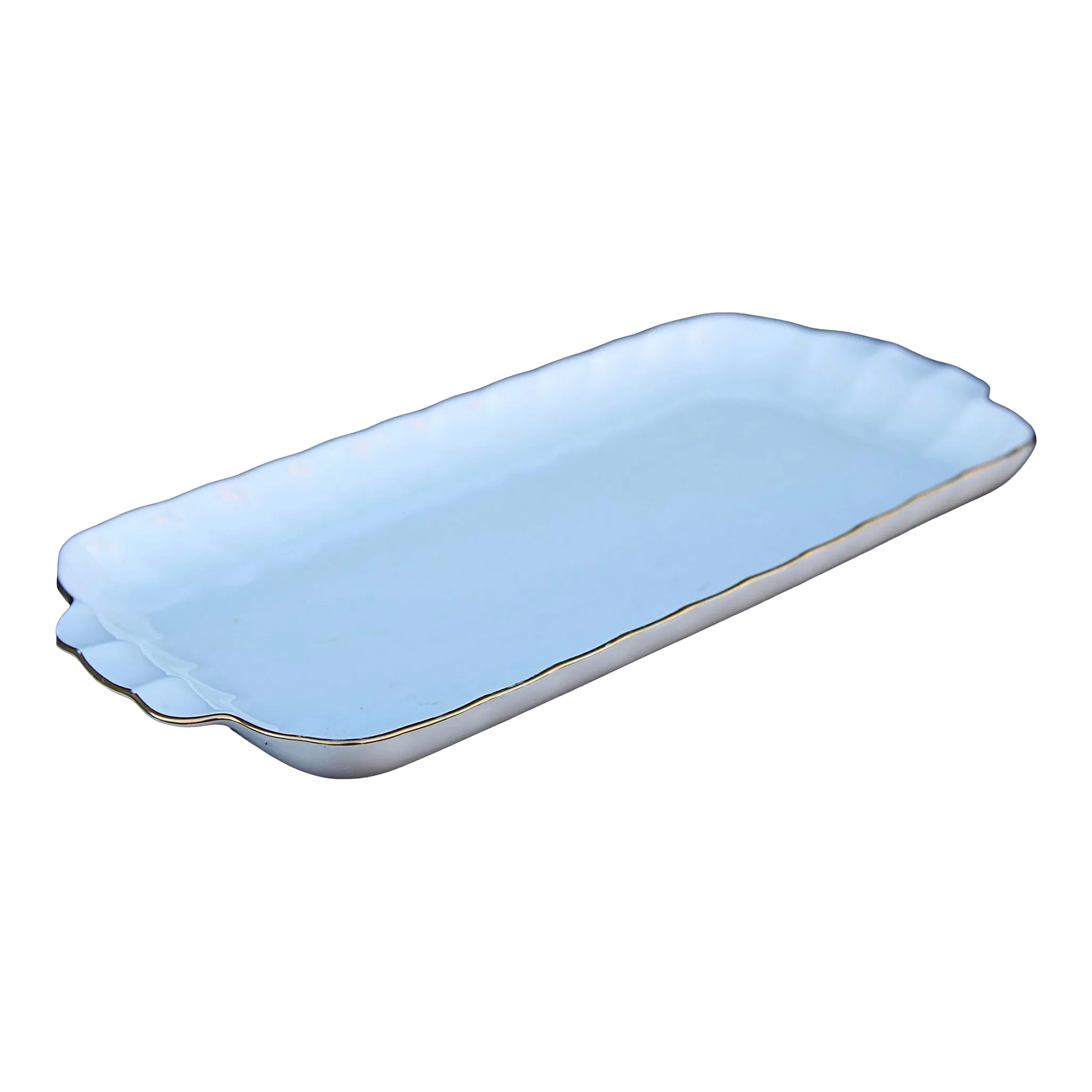 Vintage Mikasa Bone China Tray With Gold Trim - Made in Japan | Chairish