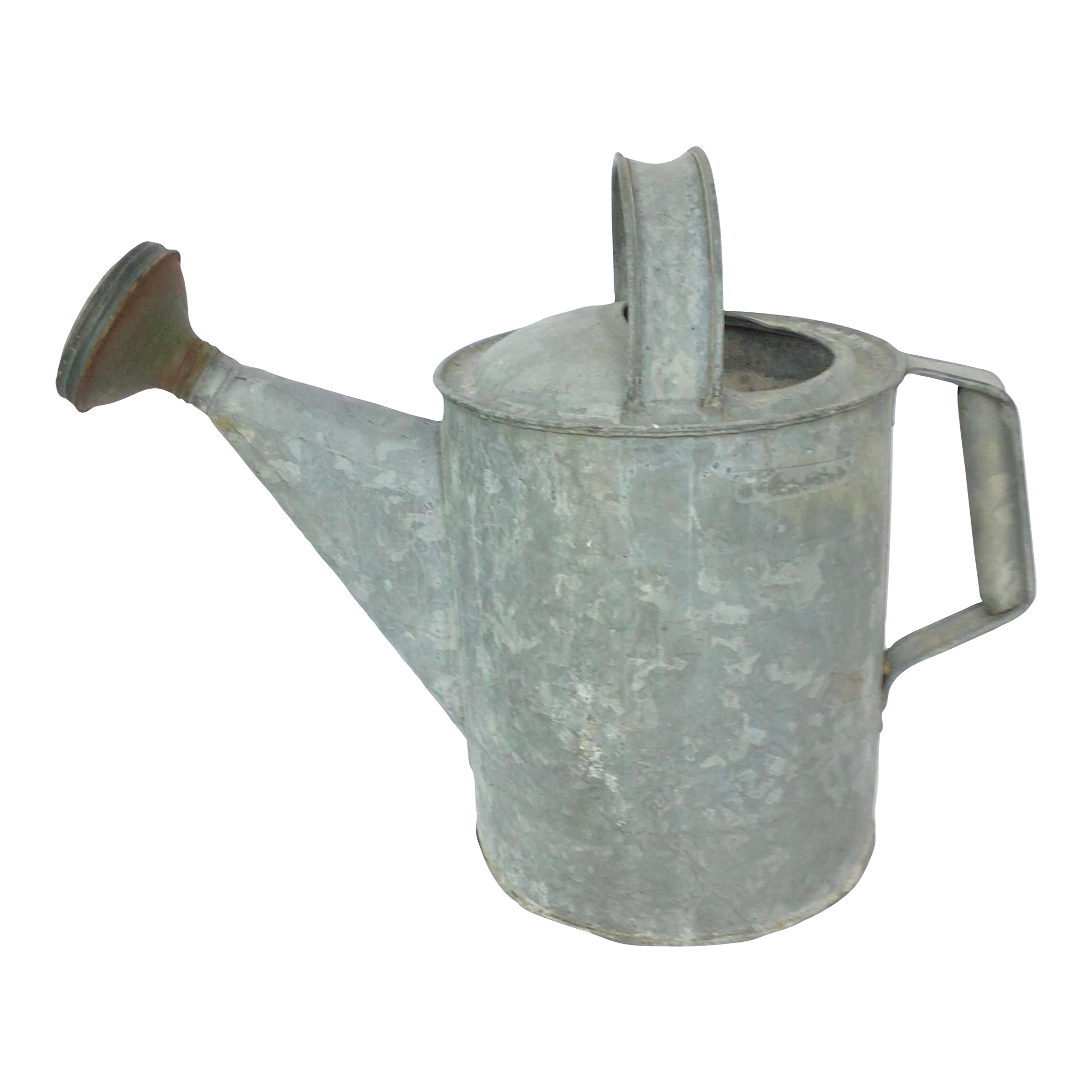 Vintage Galvanized and Copper Watering Can | Chairish