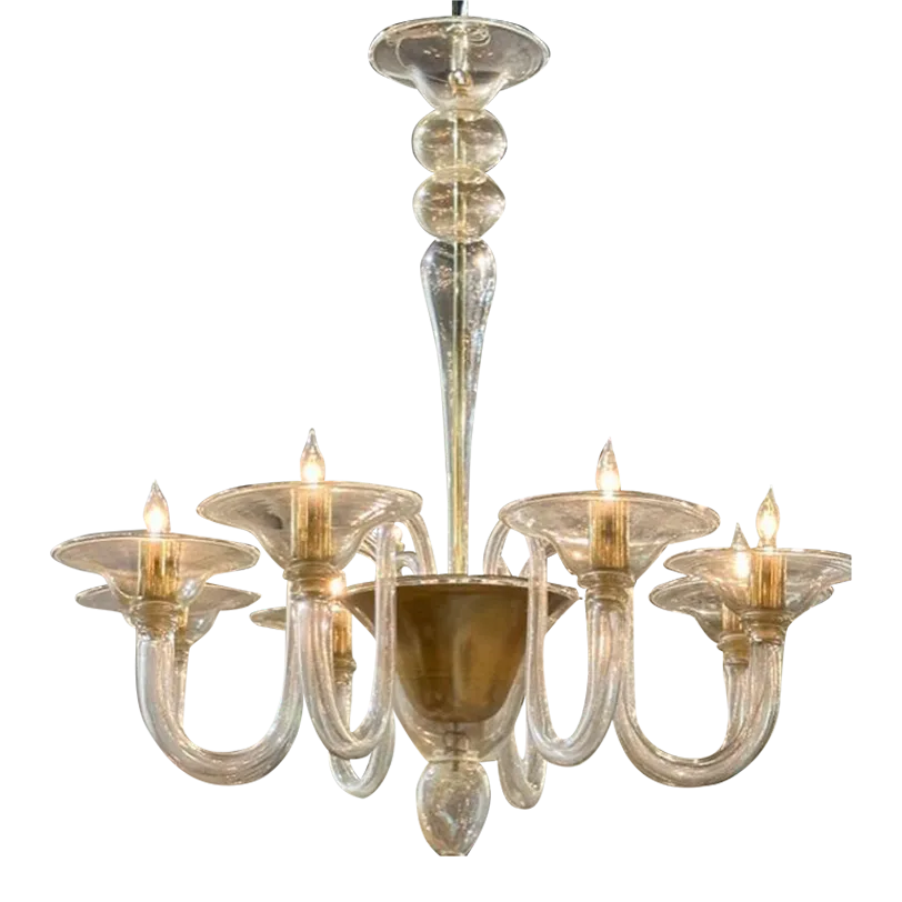 Legacy Custom Murano Glass Chandelier | Chairish