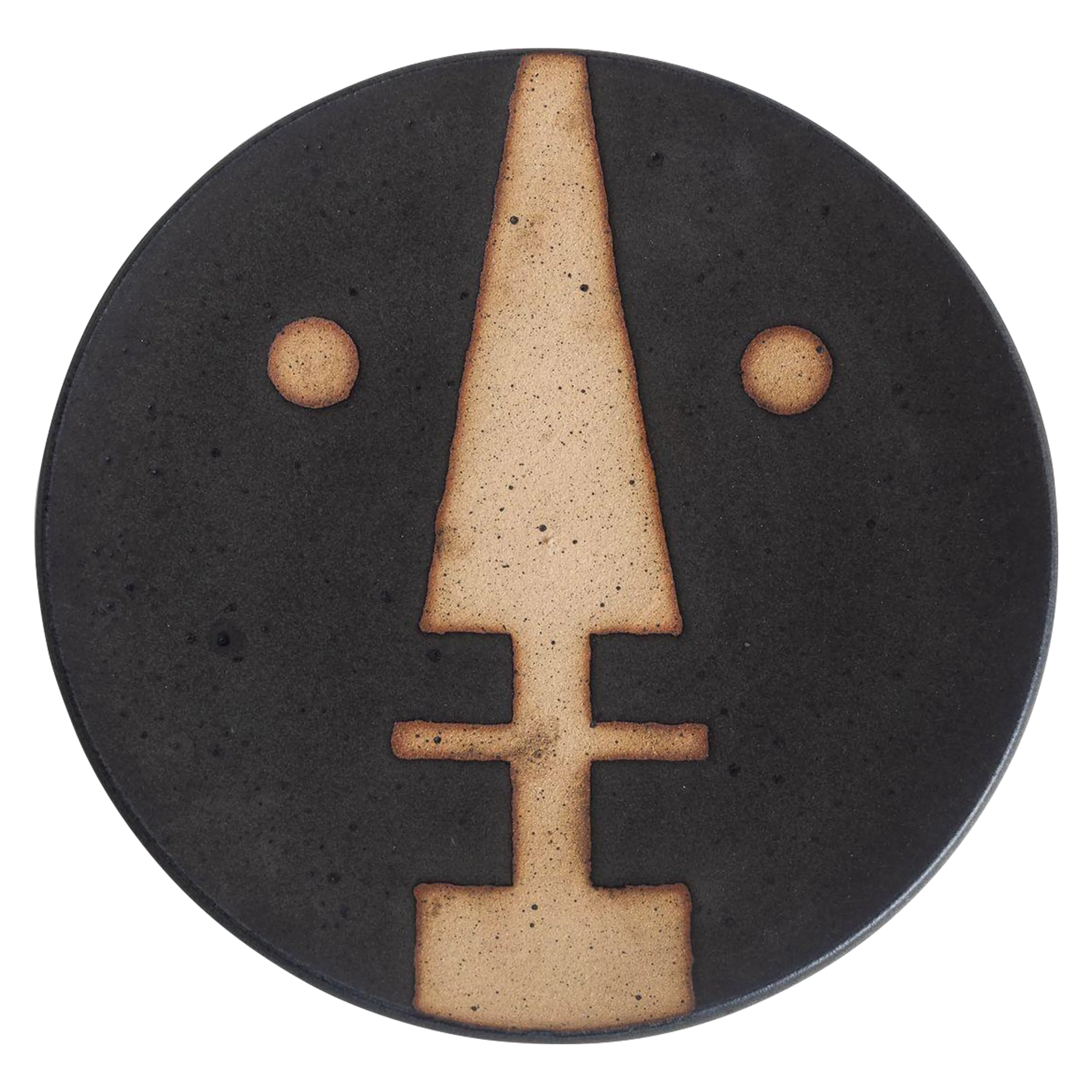 1960s Two Profiles Facing Ceramic Face Plate | Chairish