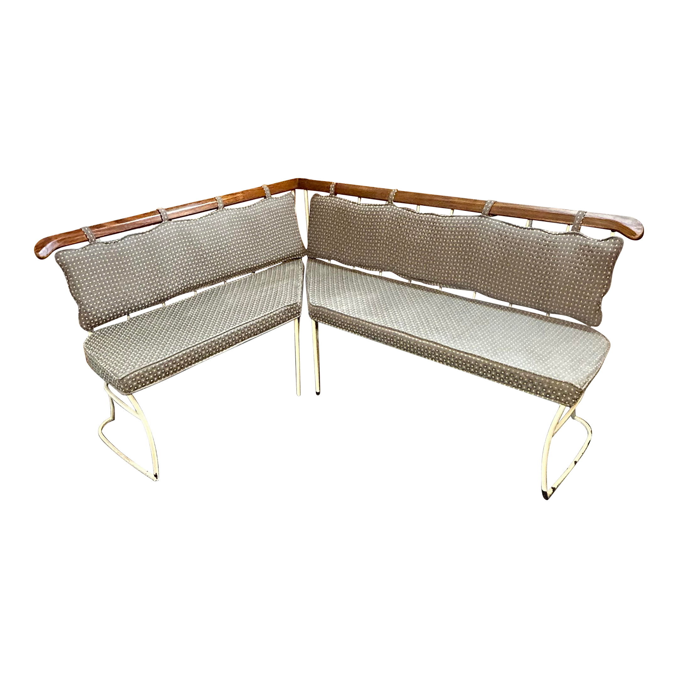 Mid 20th Century Vintage Corner Bench | Chairish