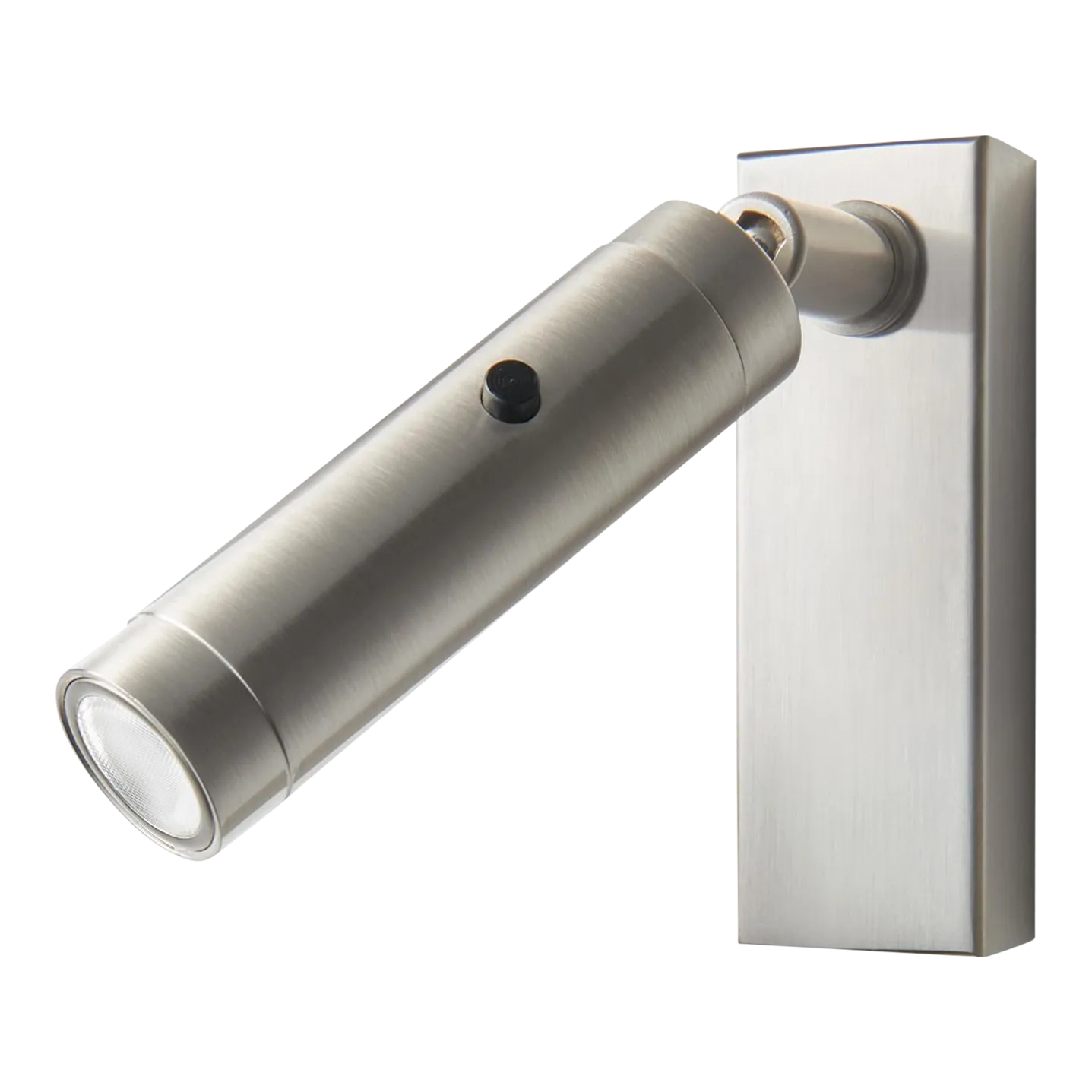 Brushed Nickel Led Focus Reading Light | Chairish