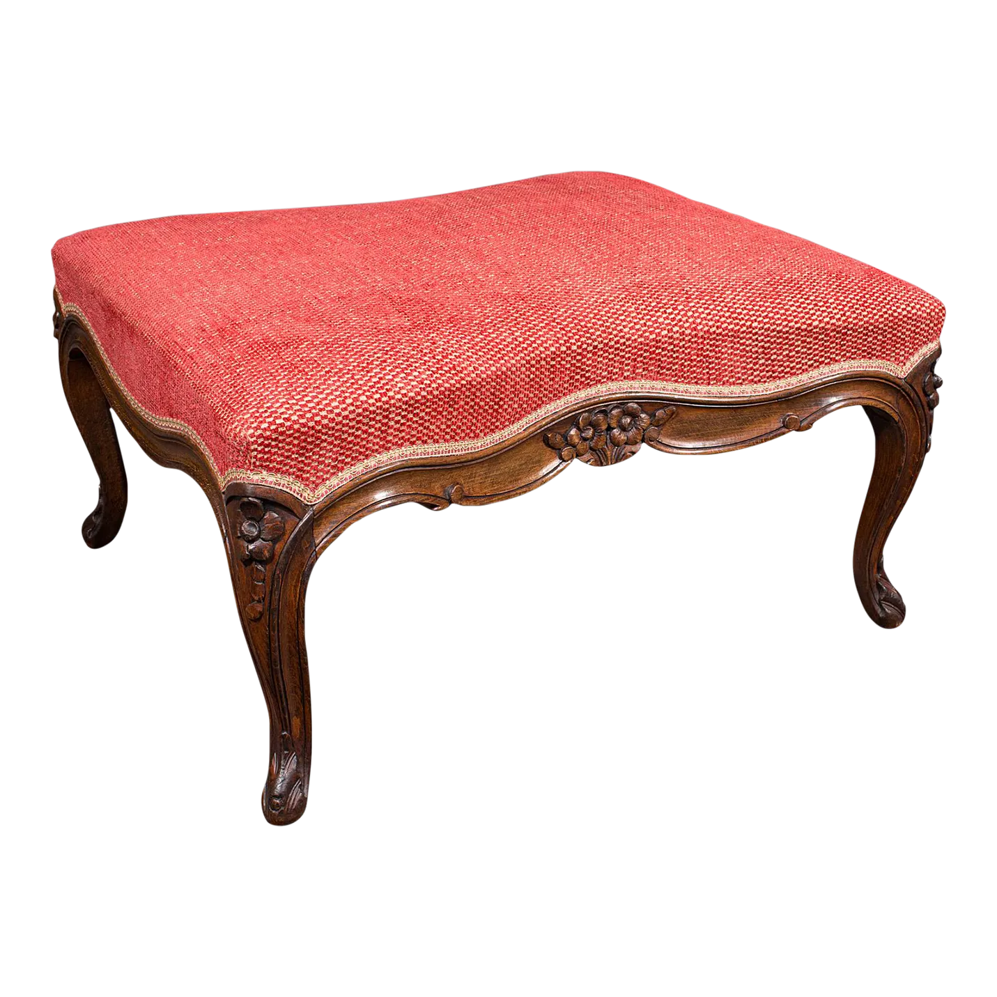 1850's Large Antique Fireside Stool | Chairish