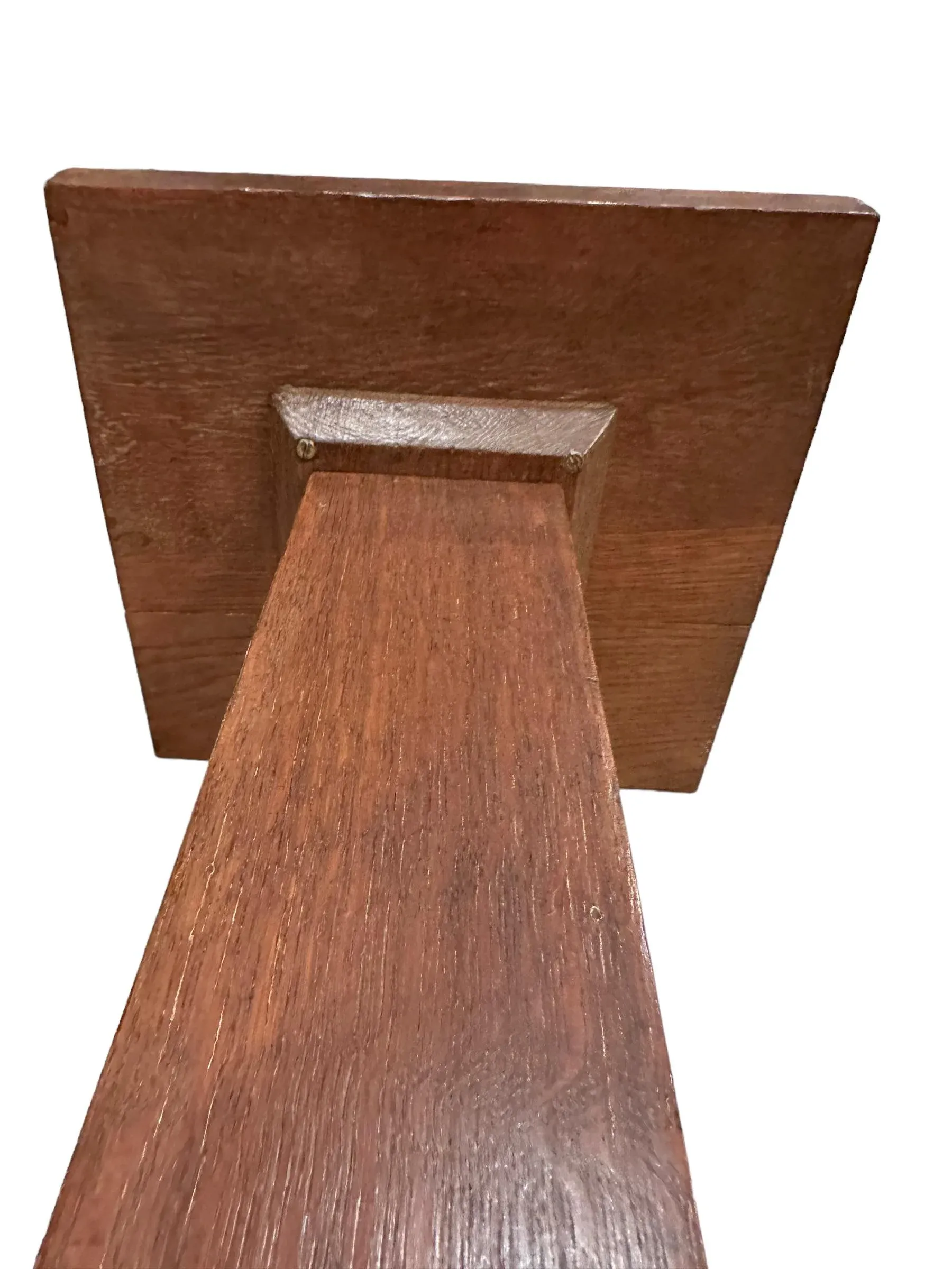 Antique Mission Oak Pedestal Plant Stand
