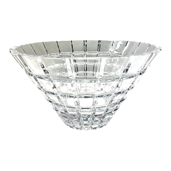 Vintage Mikasa Atrium Faceted Cubist Style Crystal Centerpiece Bowl ...