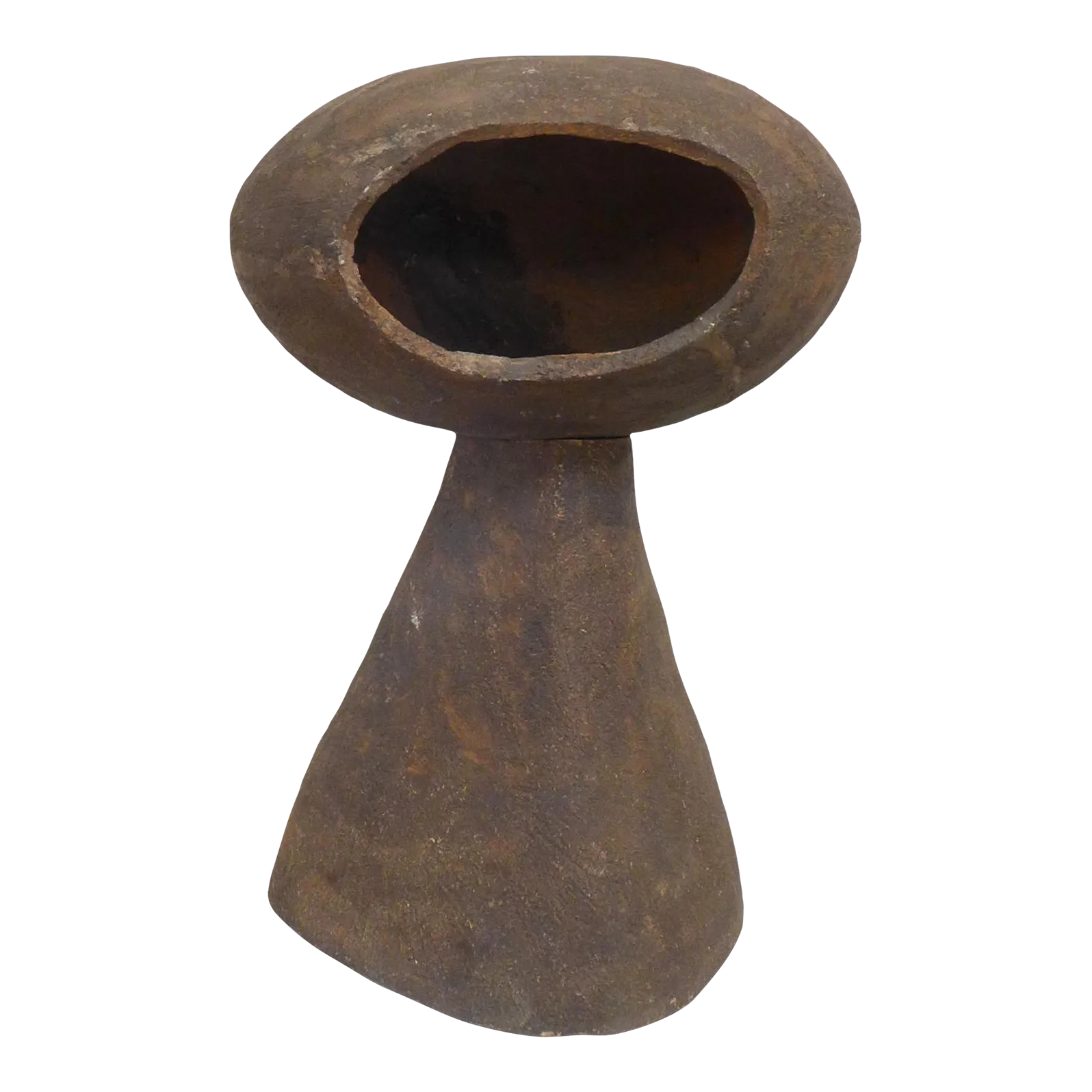 Vintage Studio Terra Cotta Standing Pod Planter | Chairish