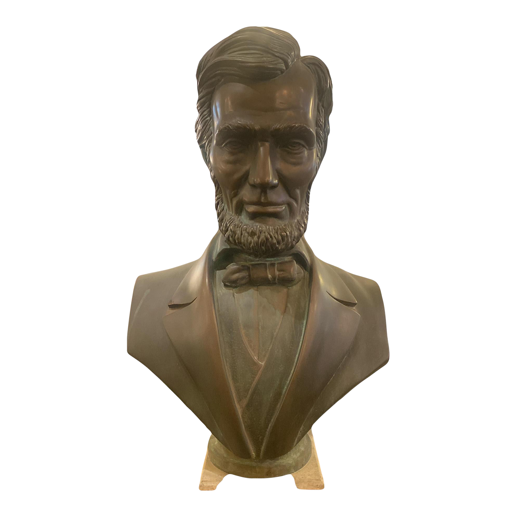 1960s Abraham Lincoln Bust Sculpture | Chairish