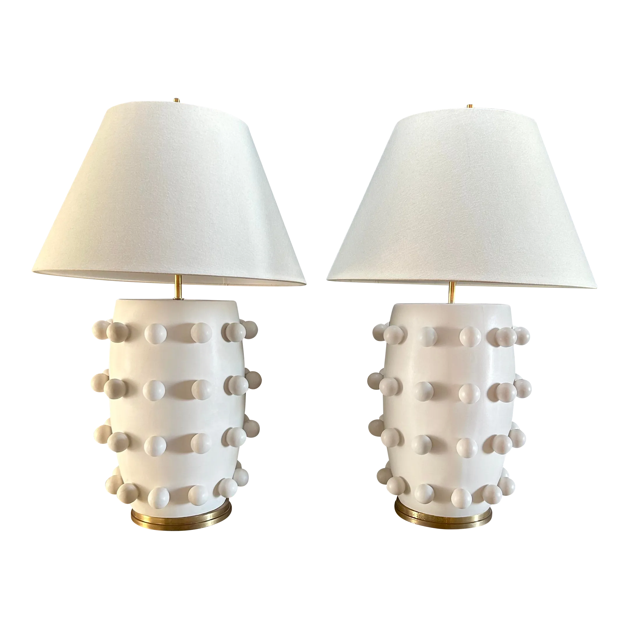 Pair of Original Large Kelly Wearstler Contemporary Ceramic Table Lamps ...