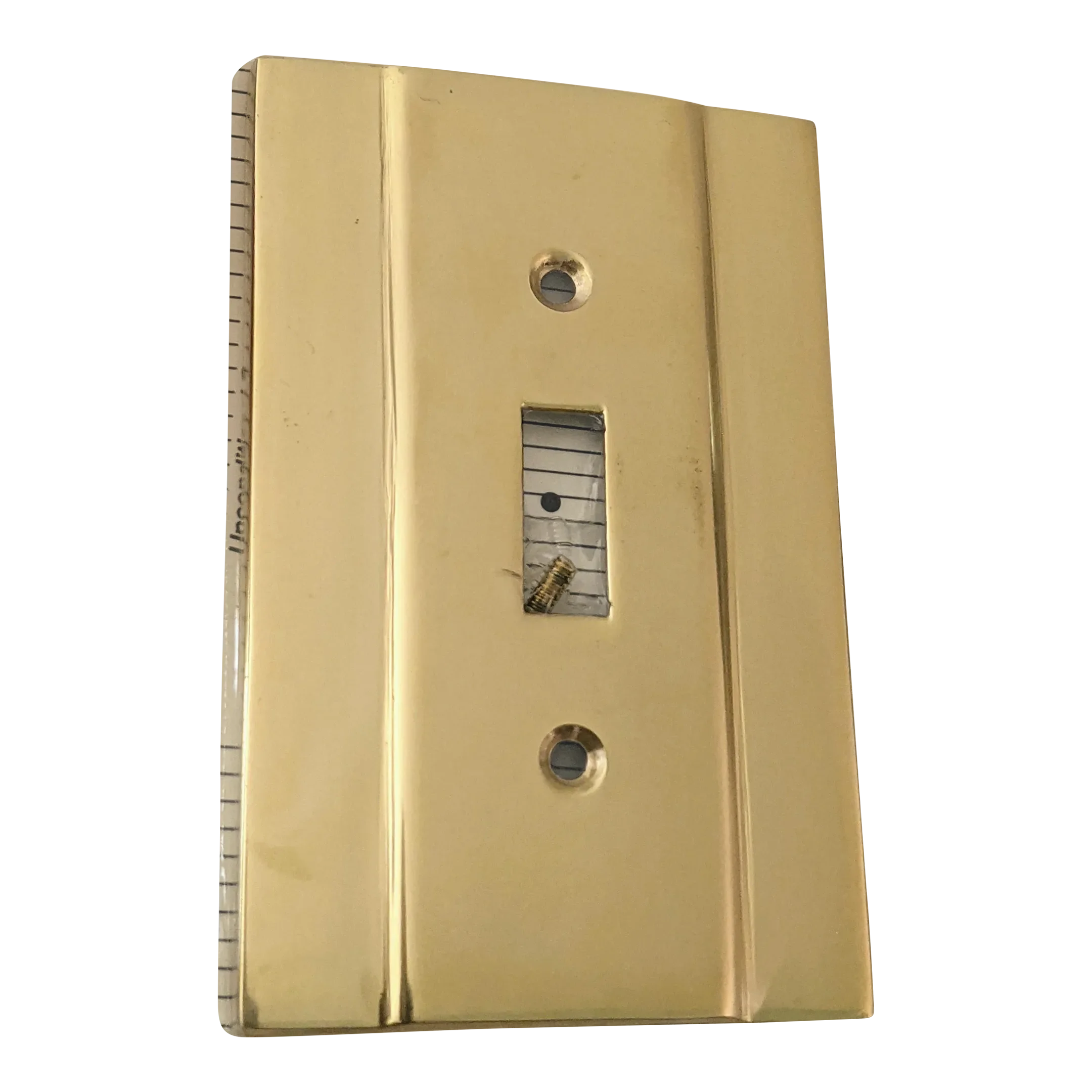 Vintage Art Deco Style Solid Brass Light Switch Cover | Chairish