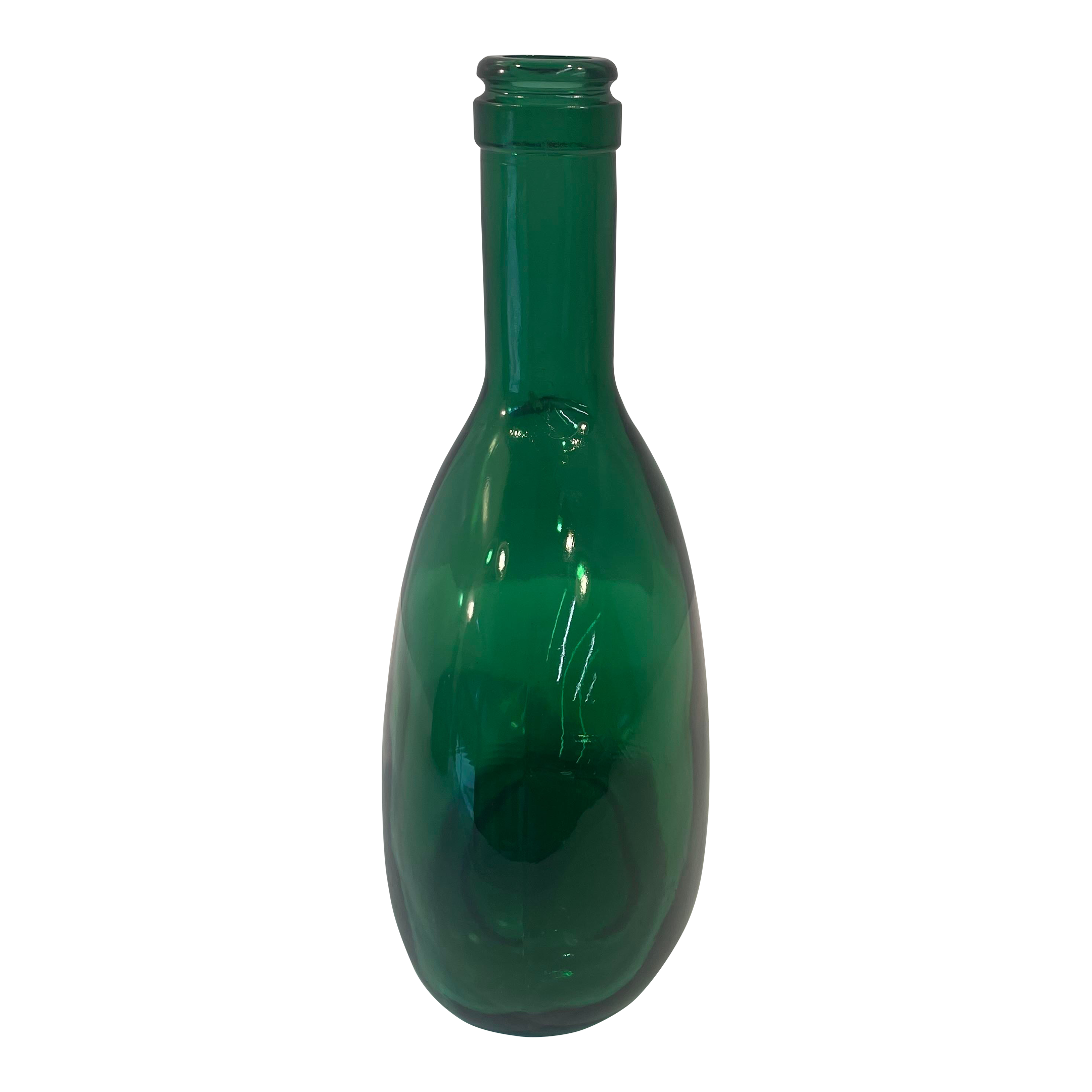 Vintage Green Glass Wine Bottle Chairish