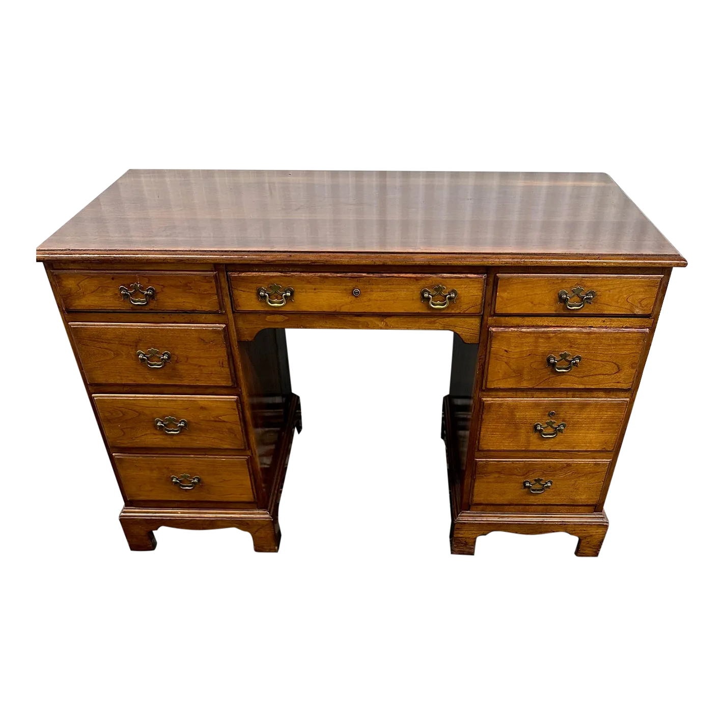 1950s Stickley Vintage Cherry Partner Desk | Chairish