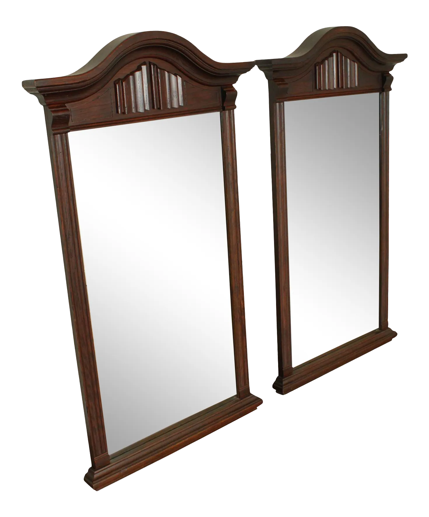Ethan Allen Royal Charter Oak Vintage Jacobean Style Wall Mirrors - a ...
