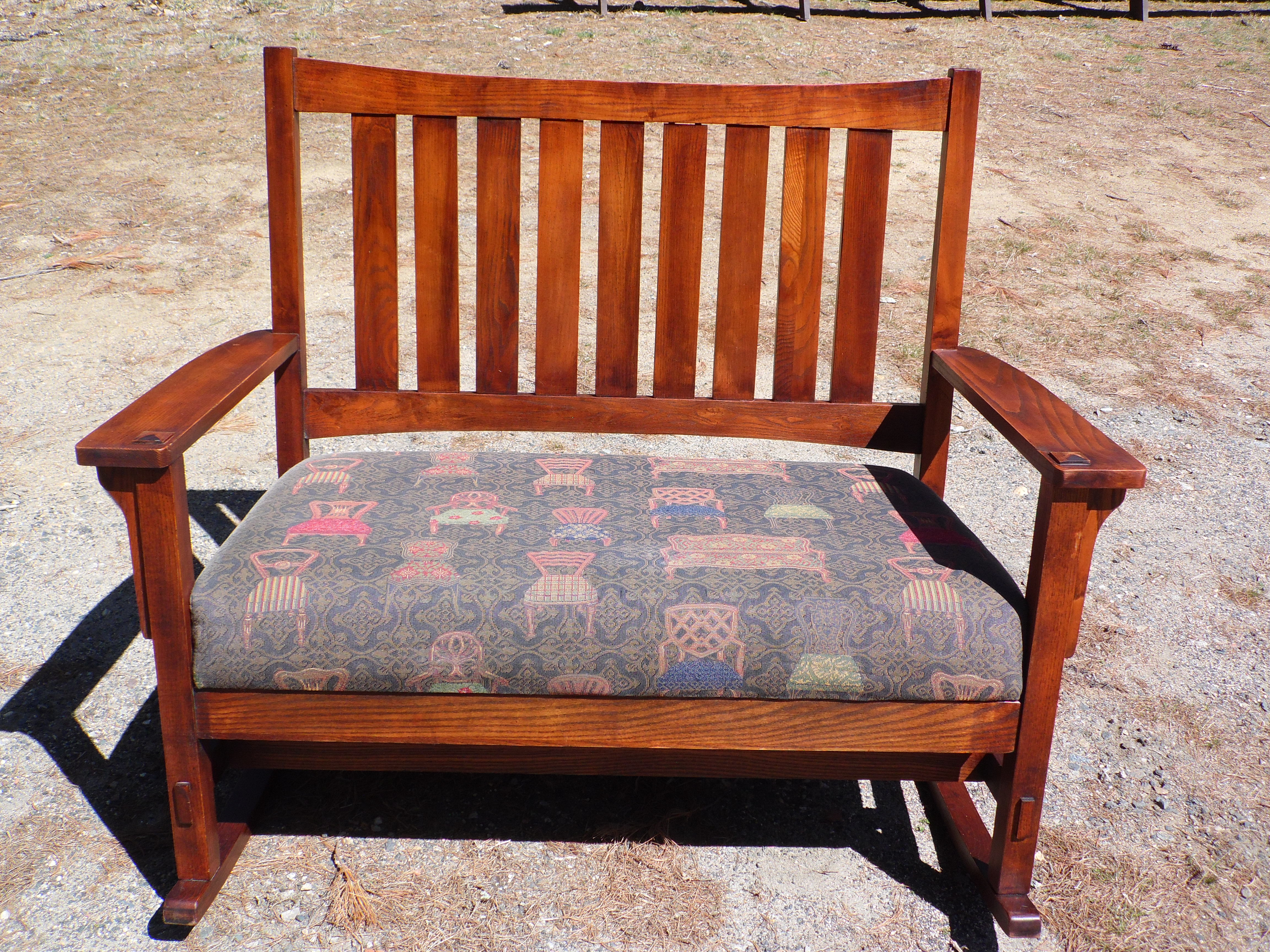 Vintage double rocking chair store