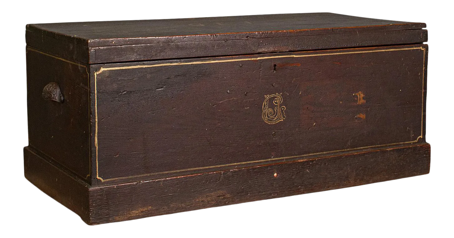 1900s Antique Victorian English Pine Merchant's Tool Chest | Chairish