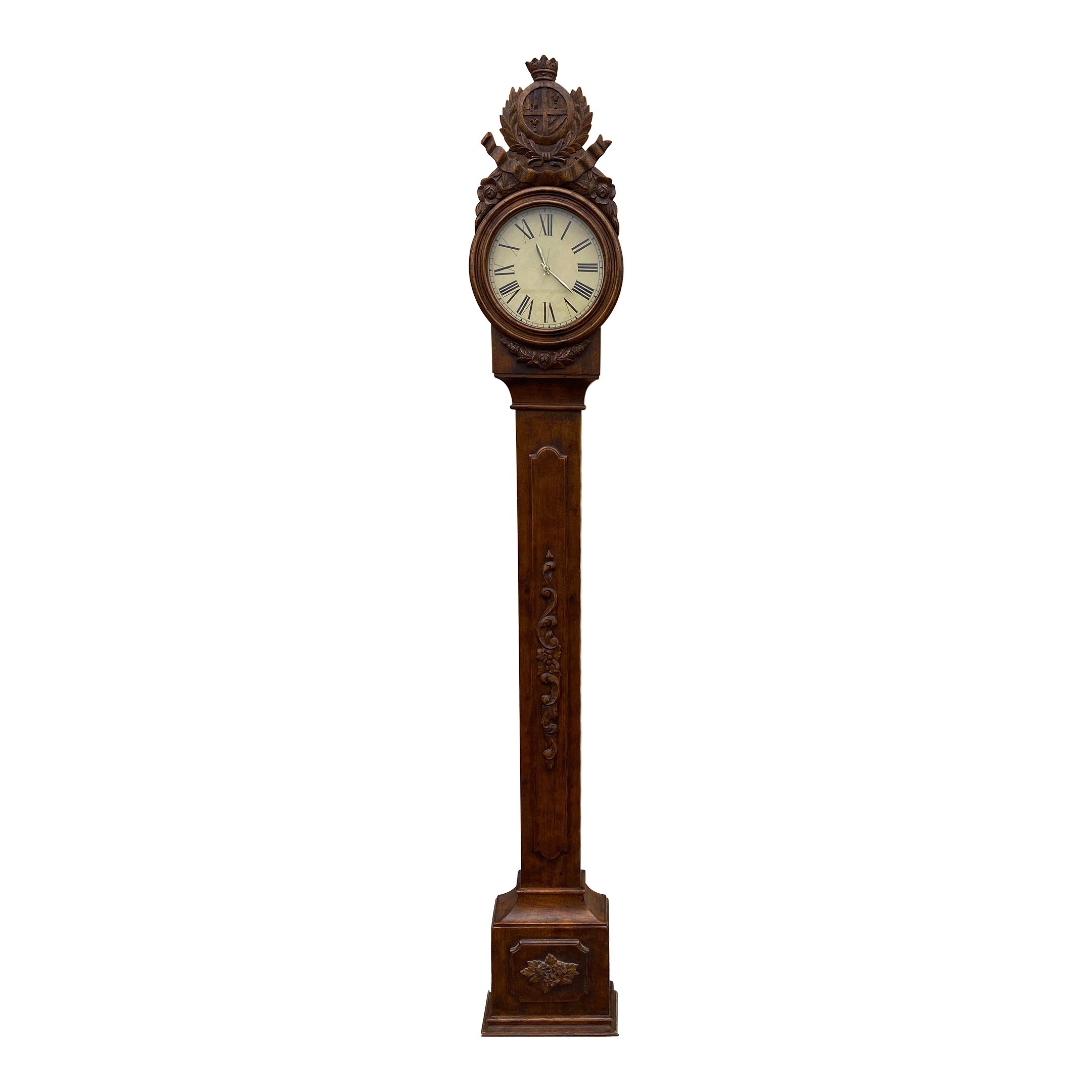 Vintage 1970s Narrow Grandfather Clock | Chairish