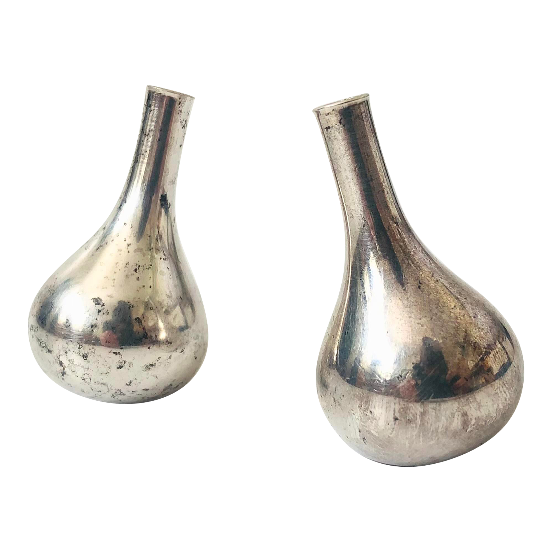 Dansk Silver Onion Tiny Taper Candle Holders by Jens Quistgaard - Set ...