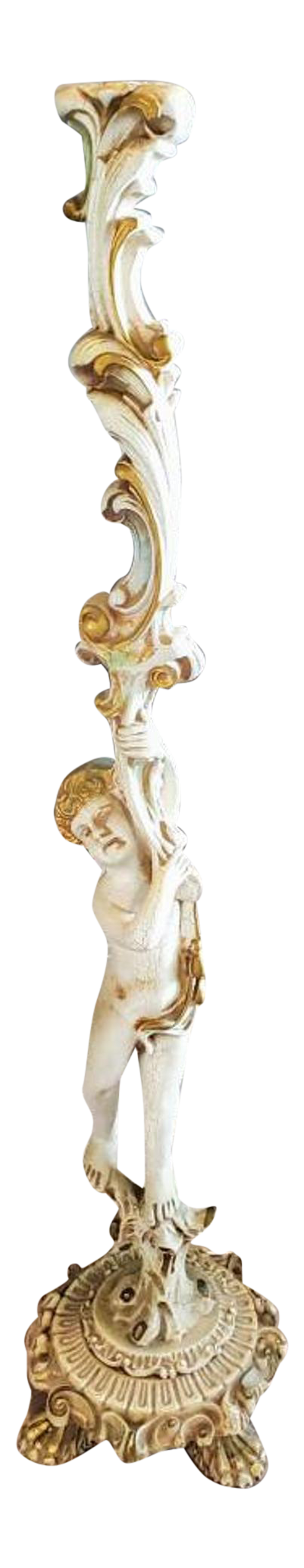 Antique Italian Rococo Venetian Carved Gilt Column | Chairish