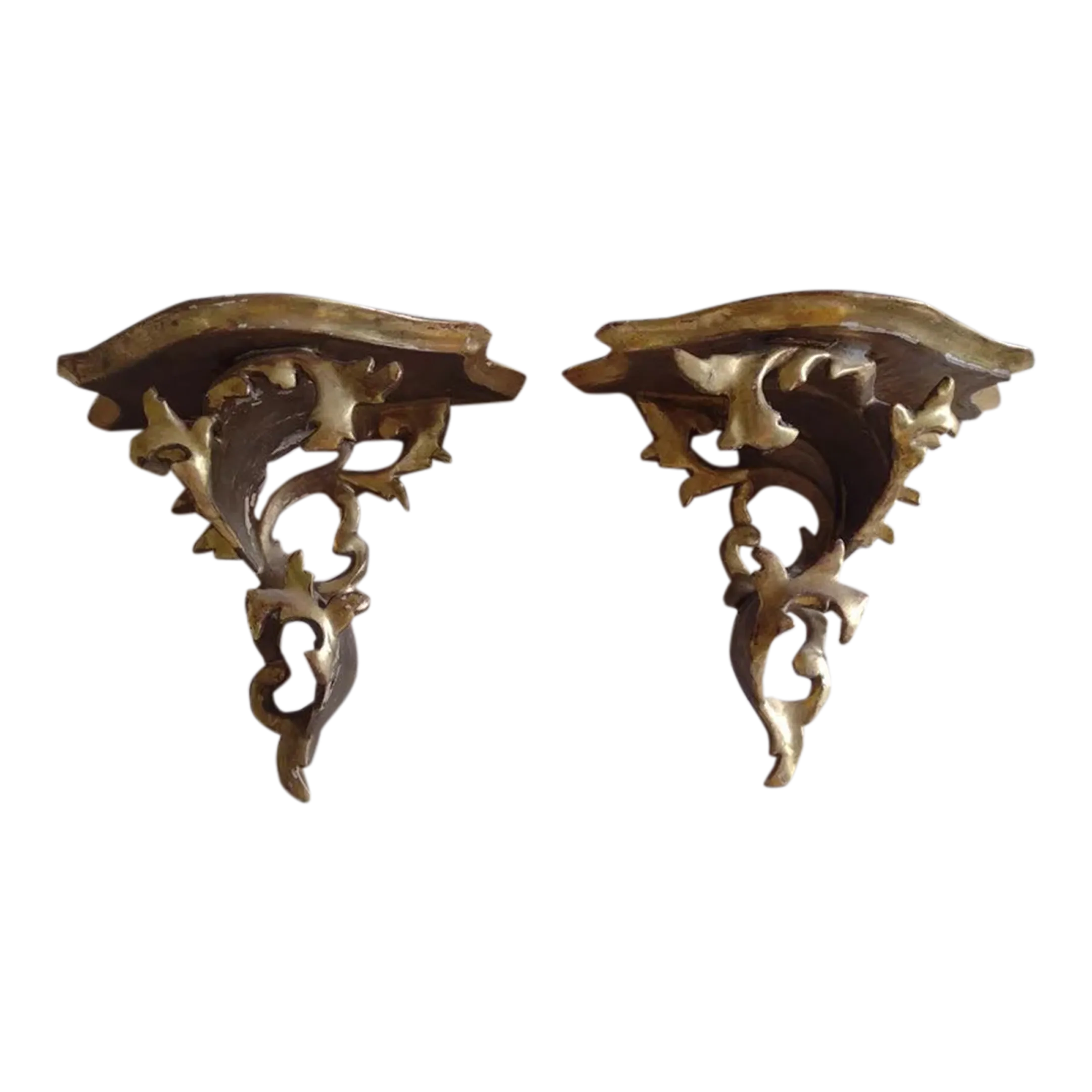 1920's Antique Italian Rococo Form Gold Gilt Florentine Wall Display ...