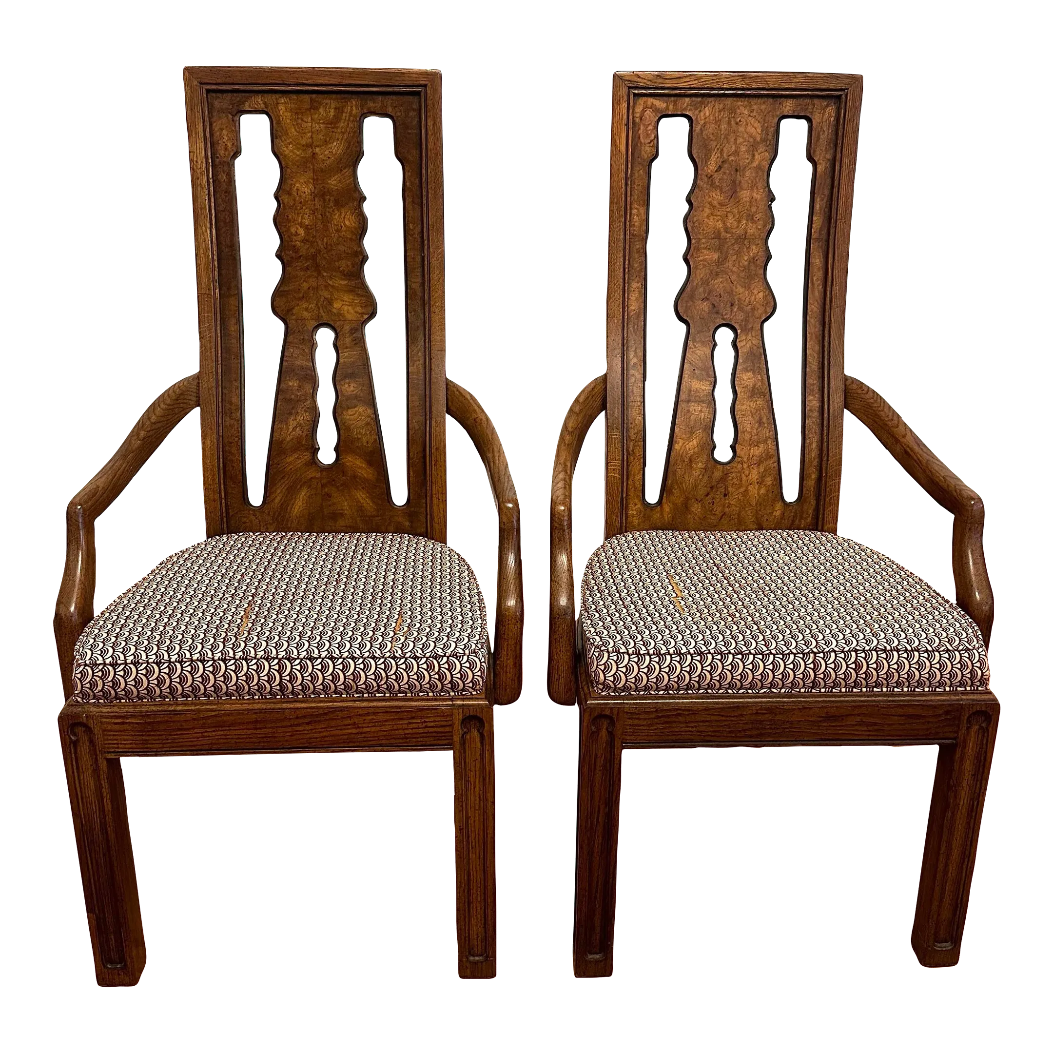 Mid 20th Century Mid Century Modern Sculpted Cut Out Solid Burl Wood ...