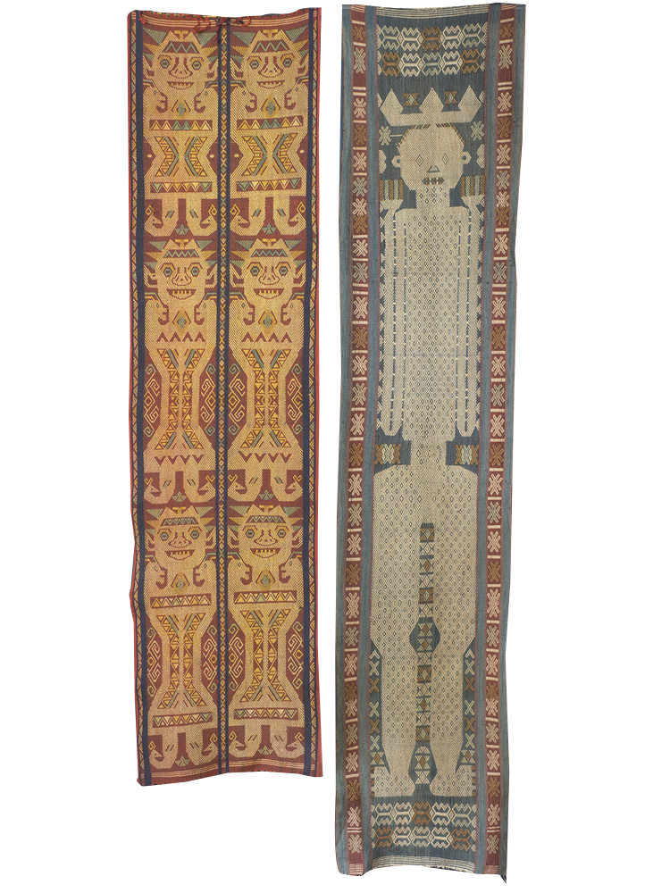 Mid-Century Sumba Pahikung Textiles, Set of 2 | Chairish
