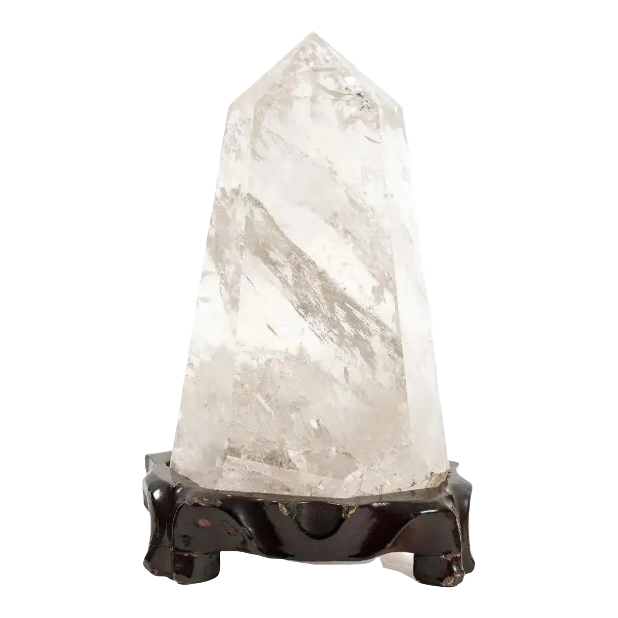 Natural Rock Crystal Tower Obelisk | Chairish