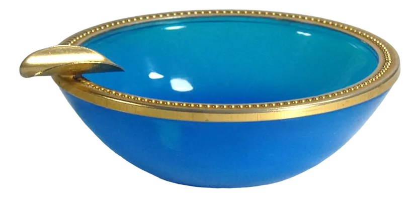 Small Glass Ashtray by V. Nason for Opaline De Venise, Italy, 1950s ...