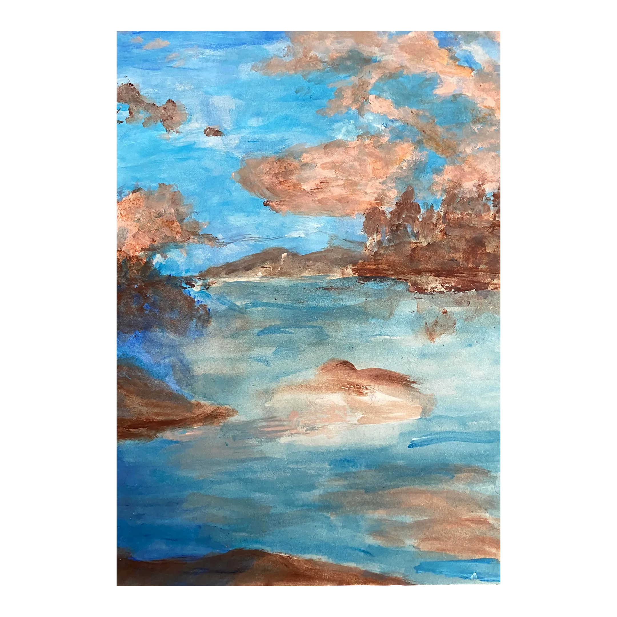 1980s James Tocker Coastal Landscape Painting | Chairish
