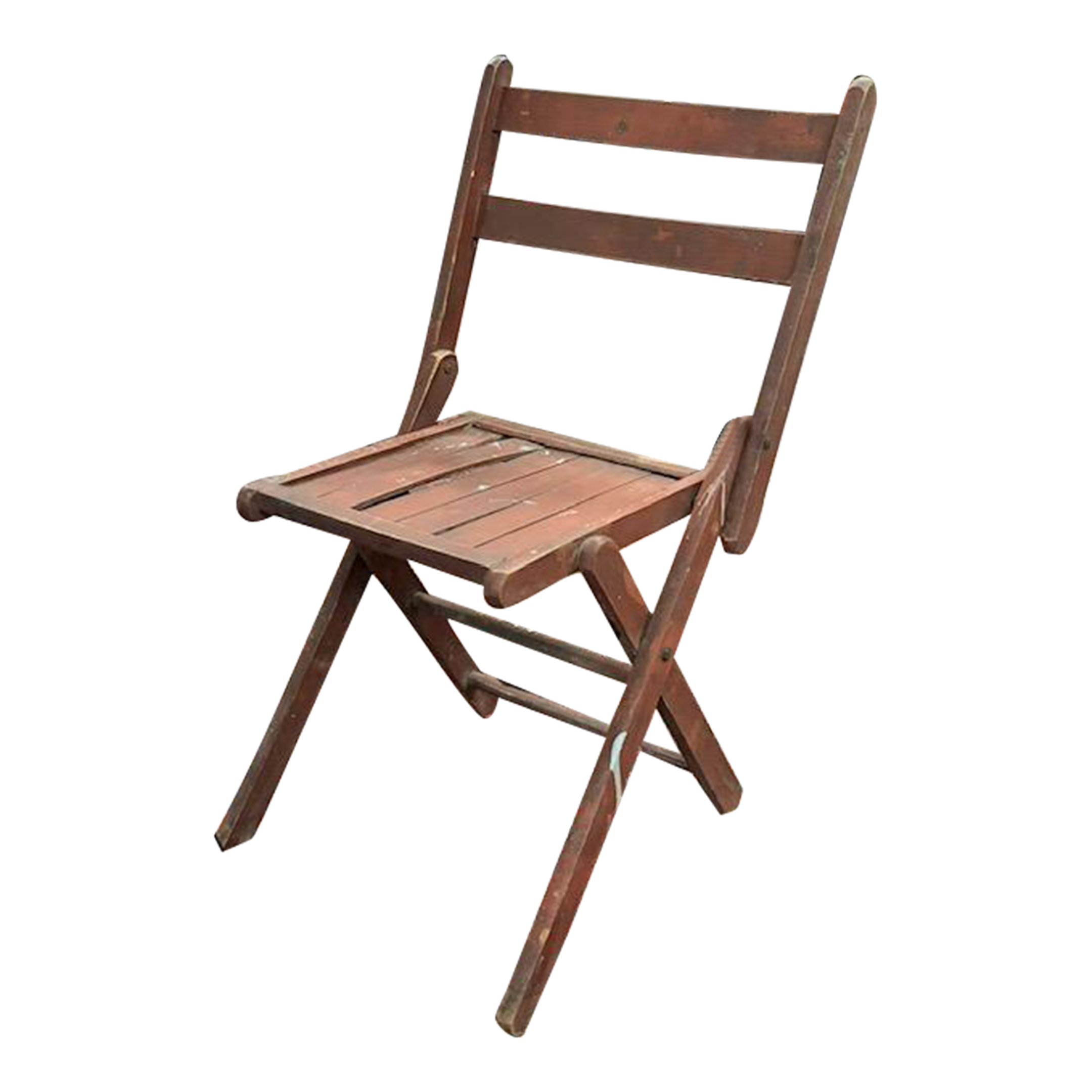 Early Wood Folding Chair | Chairish