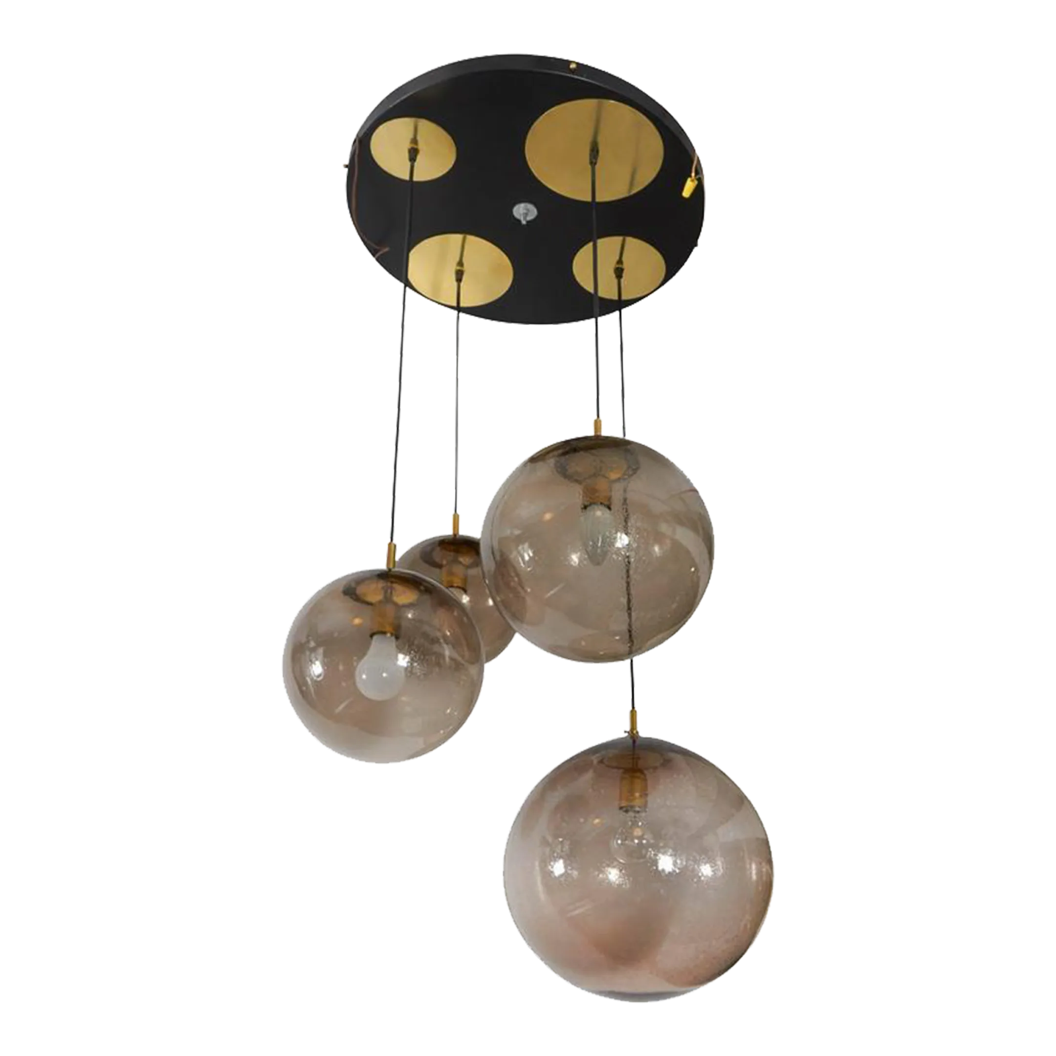 Raak Modern 4-Light Globe Hanging Pendant Lamp | Chairish