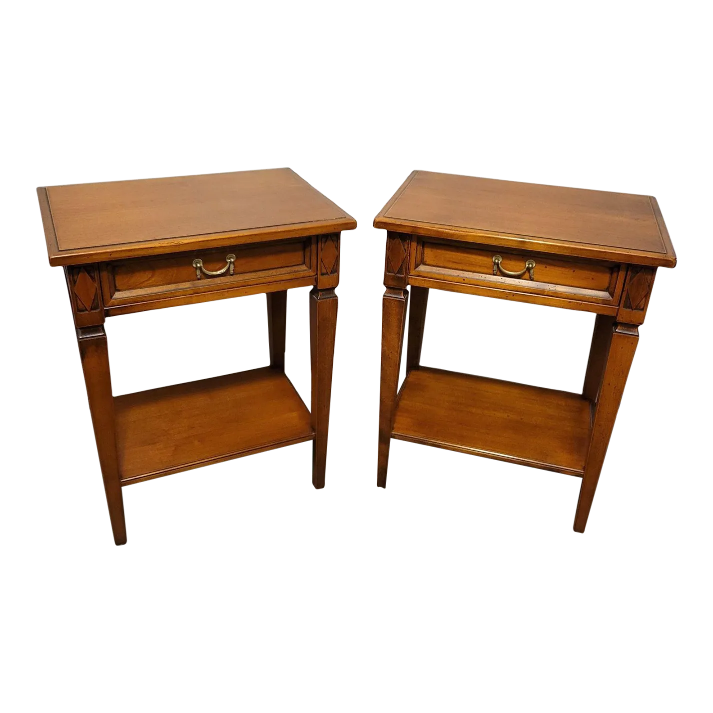 20th C French Directoire Style Cherry Side Tables Selva’s Villa Borghese Collection - a Pair ...