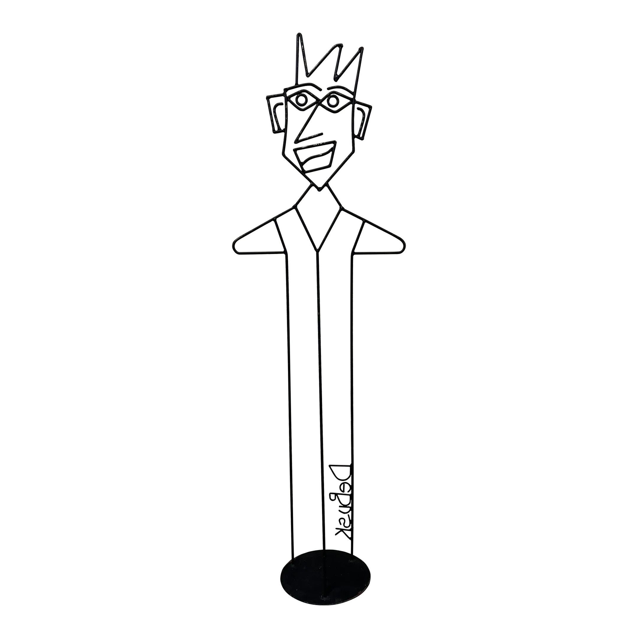 Large Barrett DeBusk Postmodern Iron Sculpture. Circa 1990s | Chairish