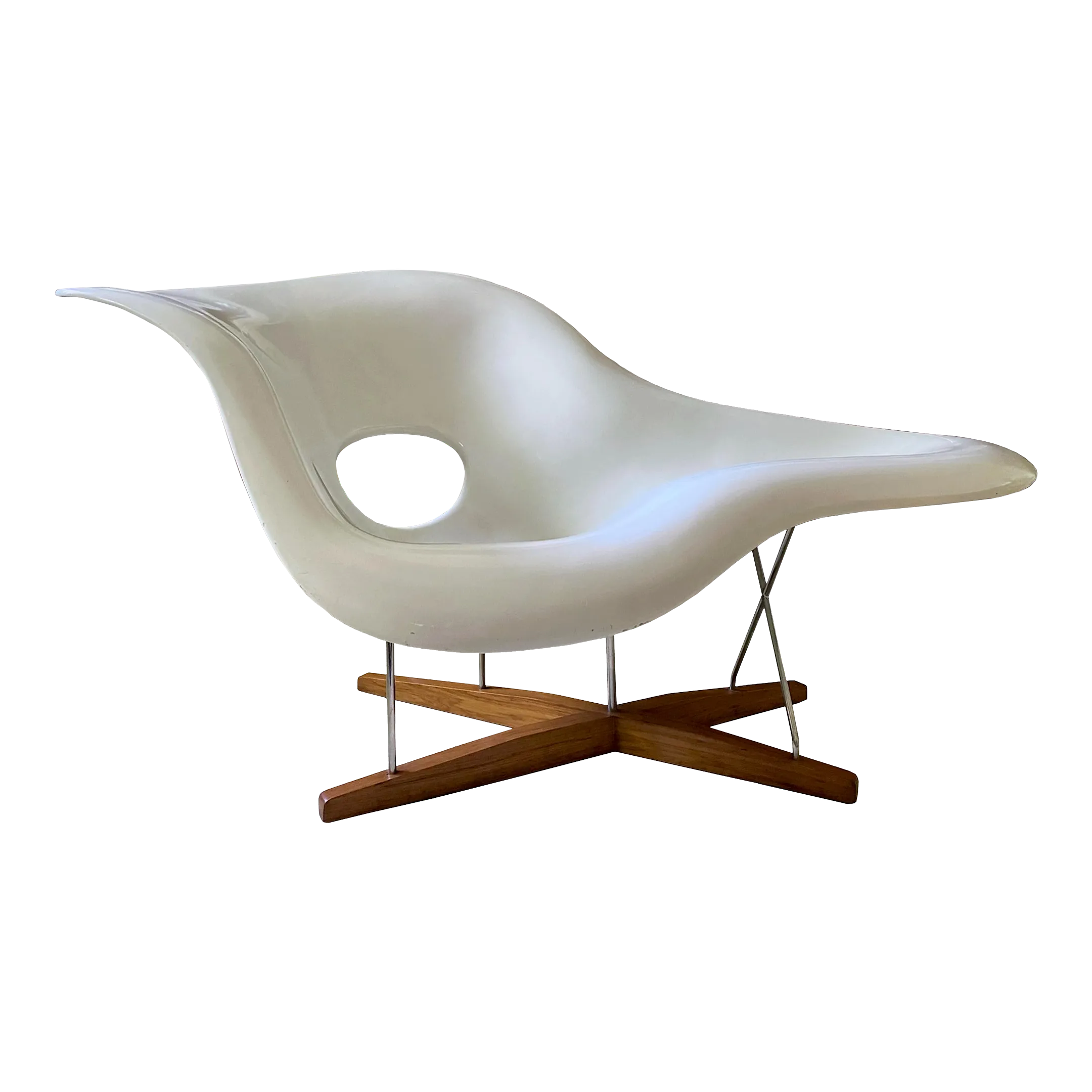 Vintage 1990s Eames La Chaise Lounge Chair | Chairish