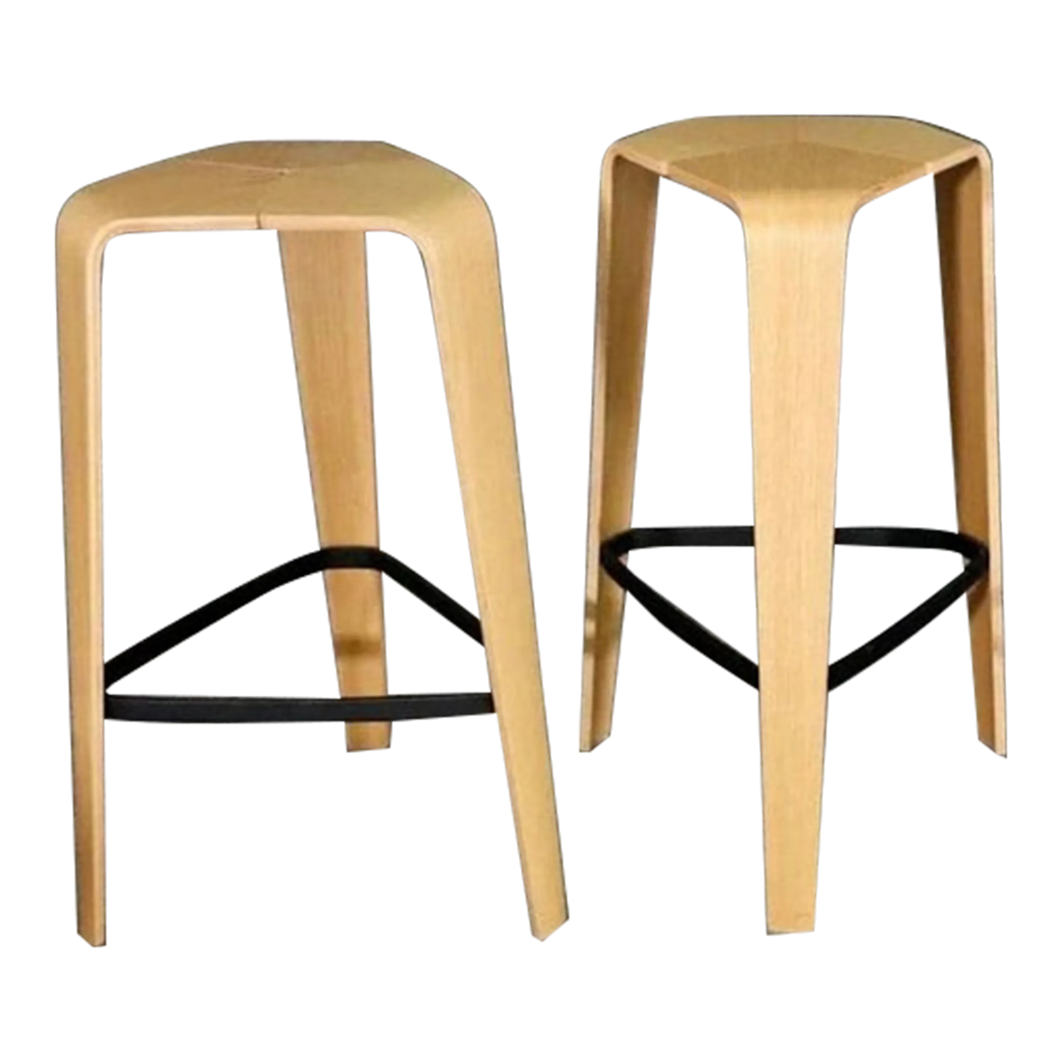 Pair of "Tre" Bar Stools by Davis Furniture | Chairish