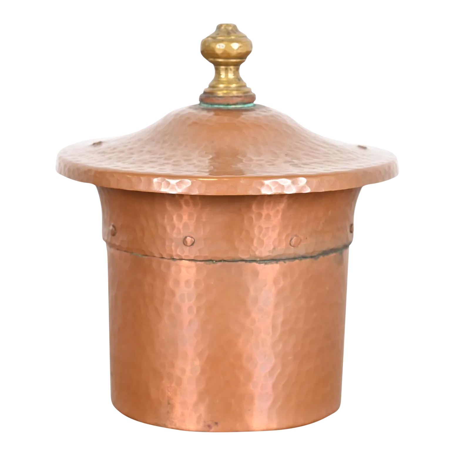 Benedict Studios Arts & Crafts Hammered Copper and Brass Humidor, Circa ...