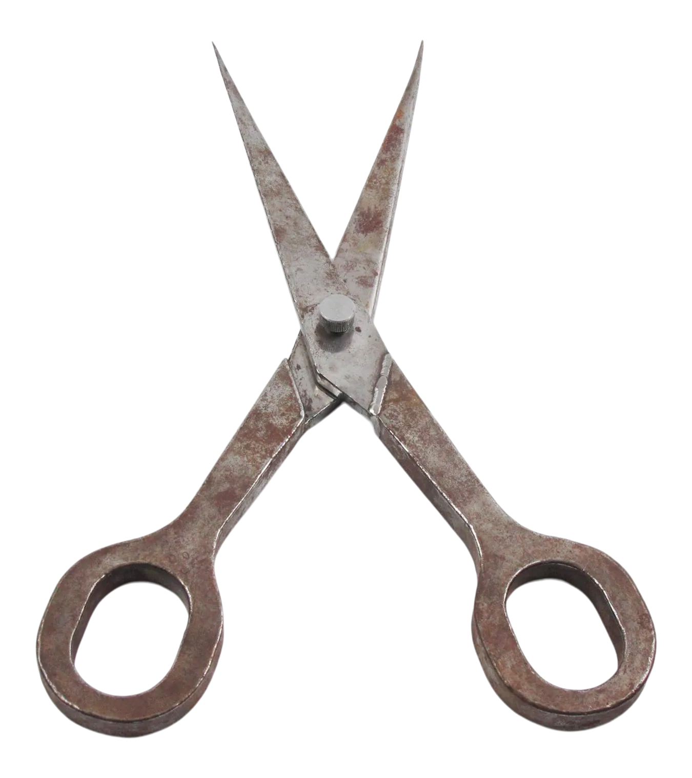 Folk Art Giant Metal Scissors Industrial Store Display Sign | Chairish