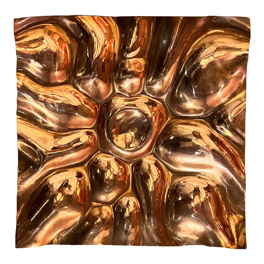 1964 Ellamarie and Jackson Woolley Copper Sculpture Modernist Art ...