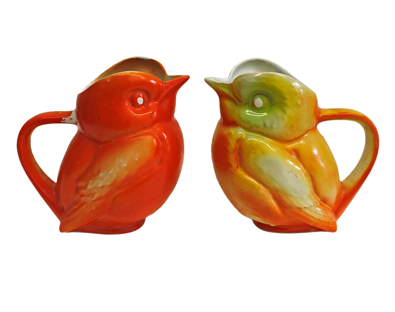 Large Vintage French Bird Pitchers - a Pair | Chairish