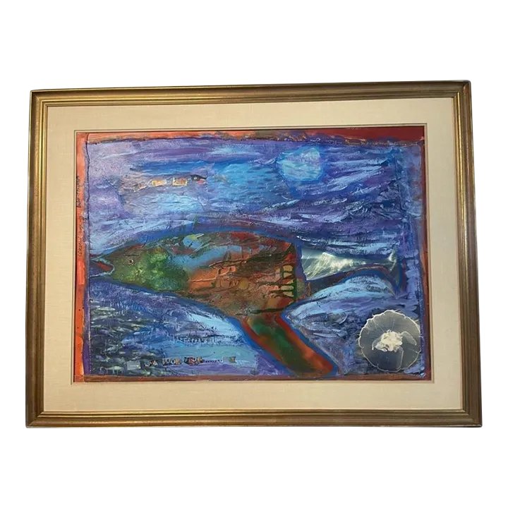 2023 “The Near Extinct Picasso Gun Fish I” Acrylic Painting by Cheryl ...