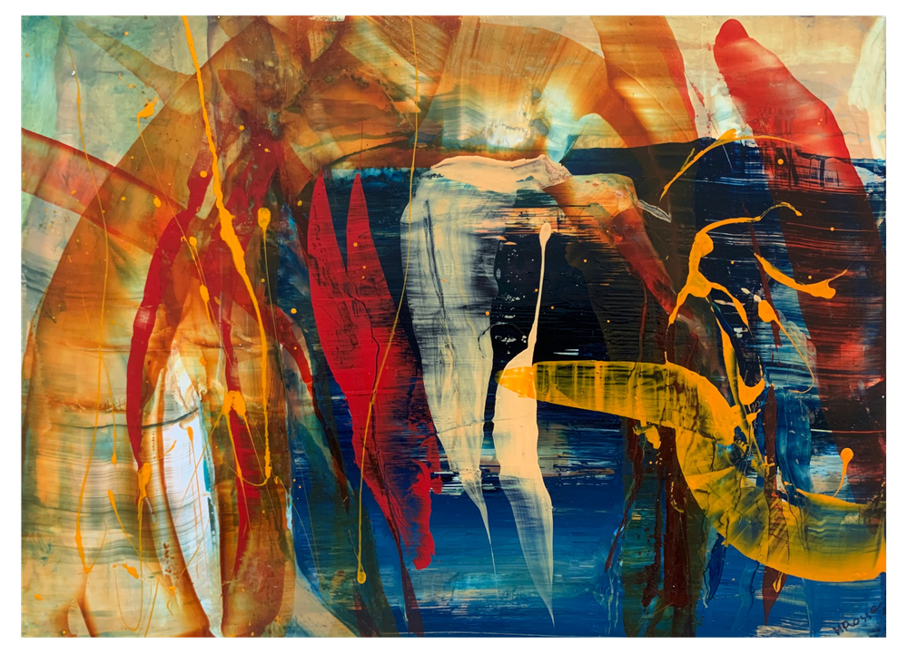 Monika Rossa, Modality 12, 2024, Acrylics on Board | Chairish